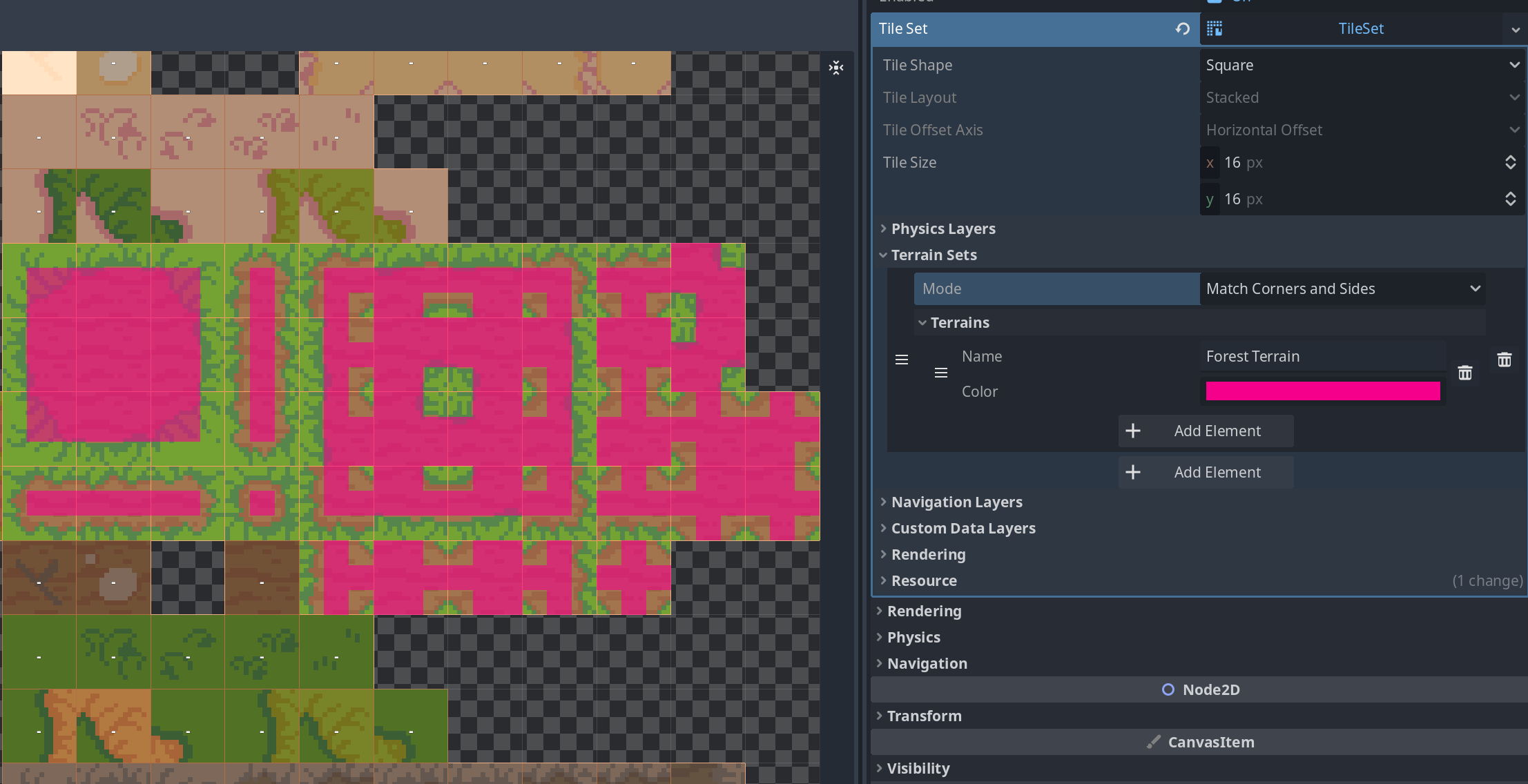 【Godot】Setting Up Auto-Tile with the Terrains Feature | ういやまラボ